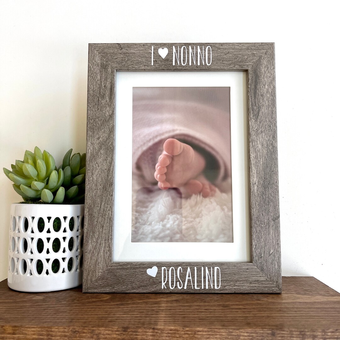 I Love My Nonno Picture Frame, Nonno Picture Frame Gift, Nonno Gift ...