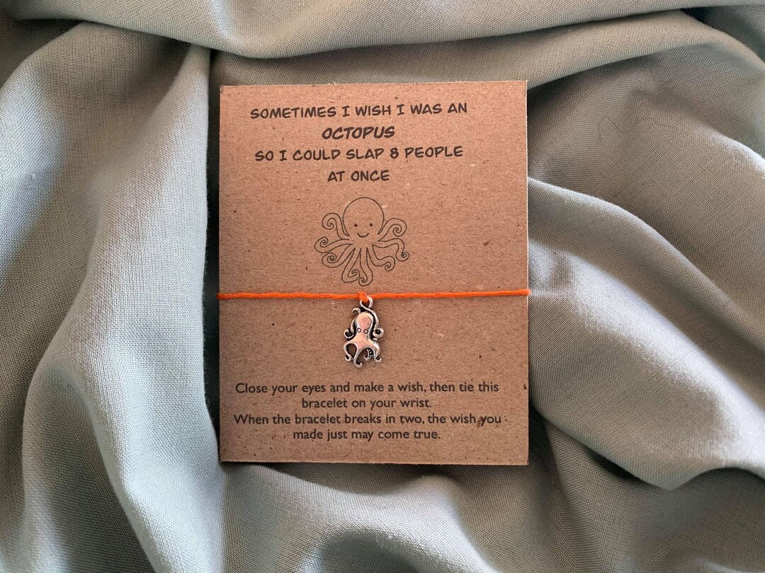 Octopus Friendship, Wish Bracelet - Etsy