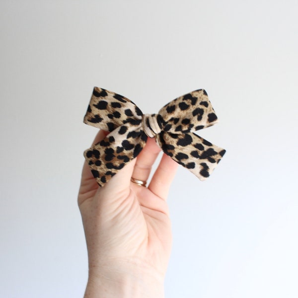 Leopard Print Bow - Etsy