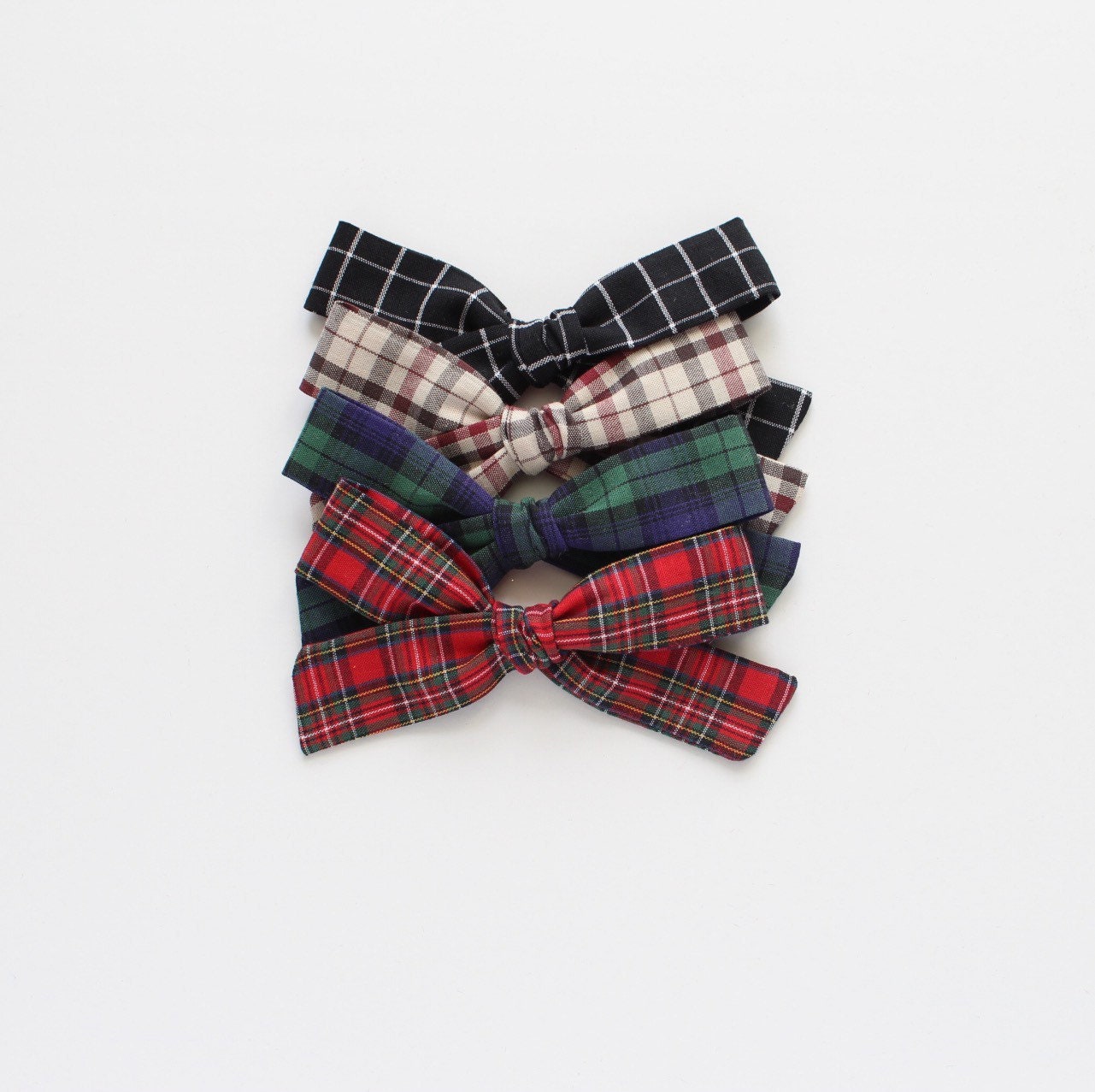 Plaid Pigtail Set. Pigtail Bows. Pigtail Bow Set. Plaid | Etsy