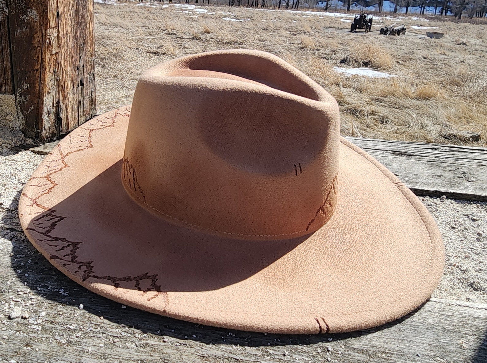 Featival Hat With Pyrography Rookie Mountains - Etsy
