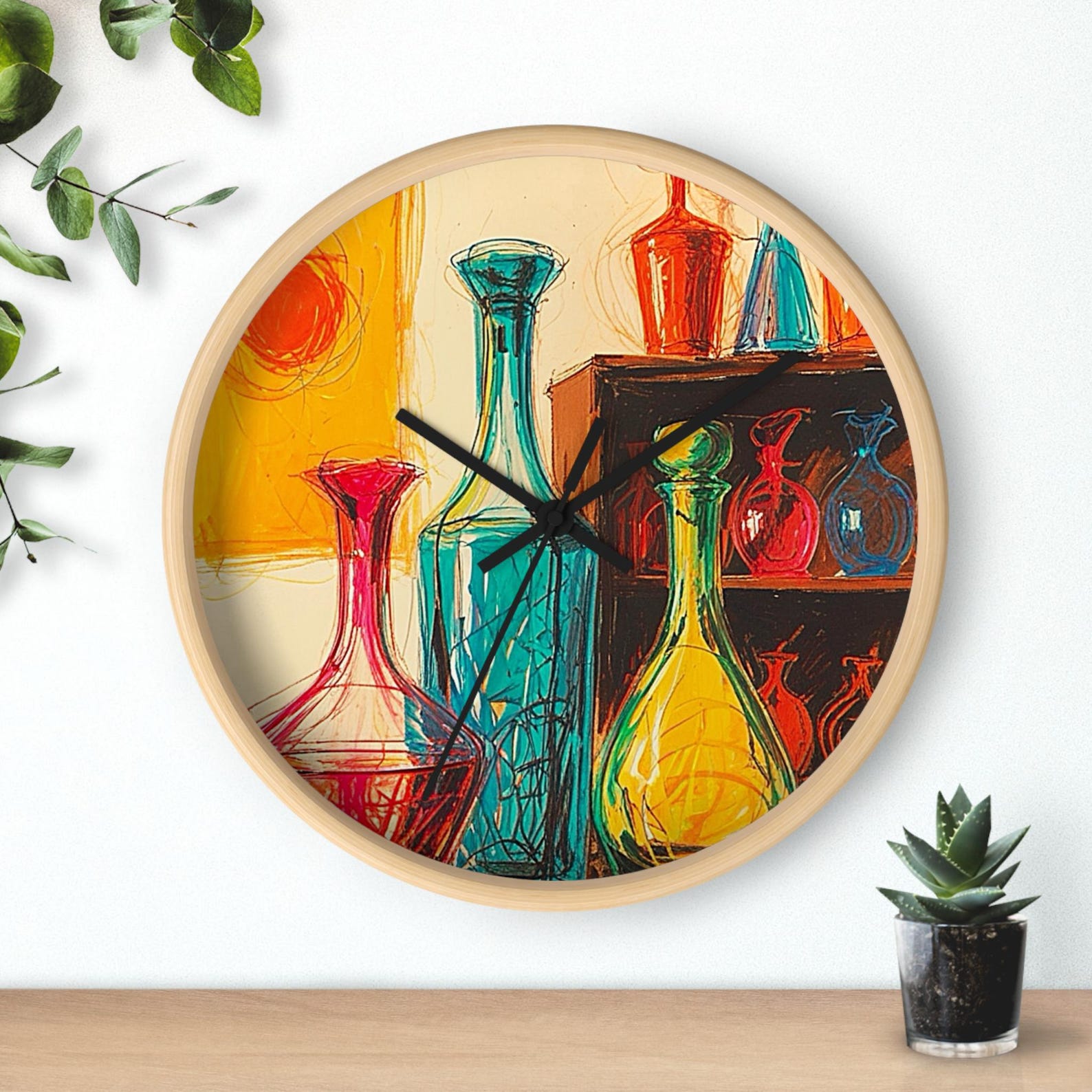 MCM Clock Midcentury Modern Clock Pop Art Clock MCM Decanter - Etsy