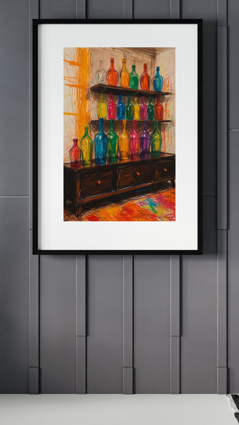 Midcentry Modern Art Mid Centry Modern Decanter Art Pop Art Street Art ...
