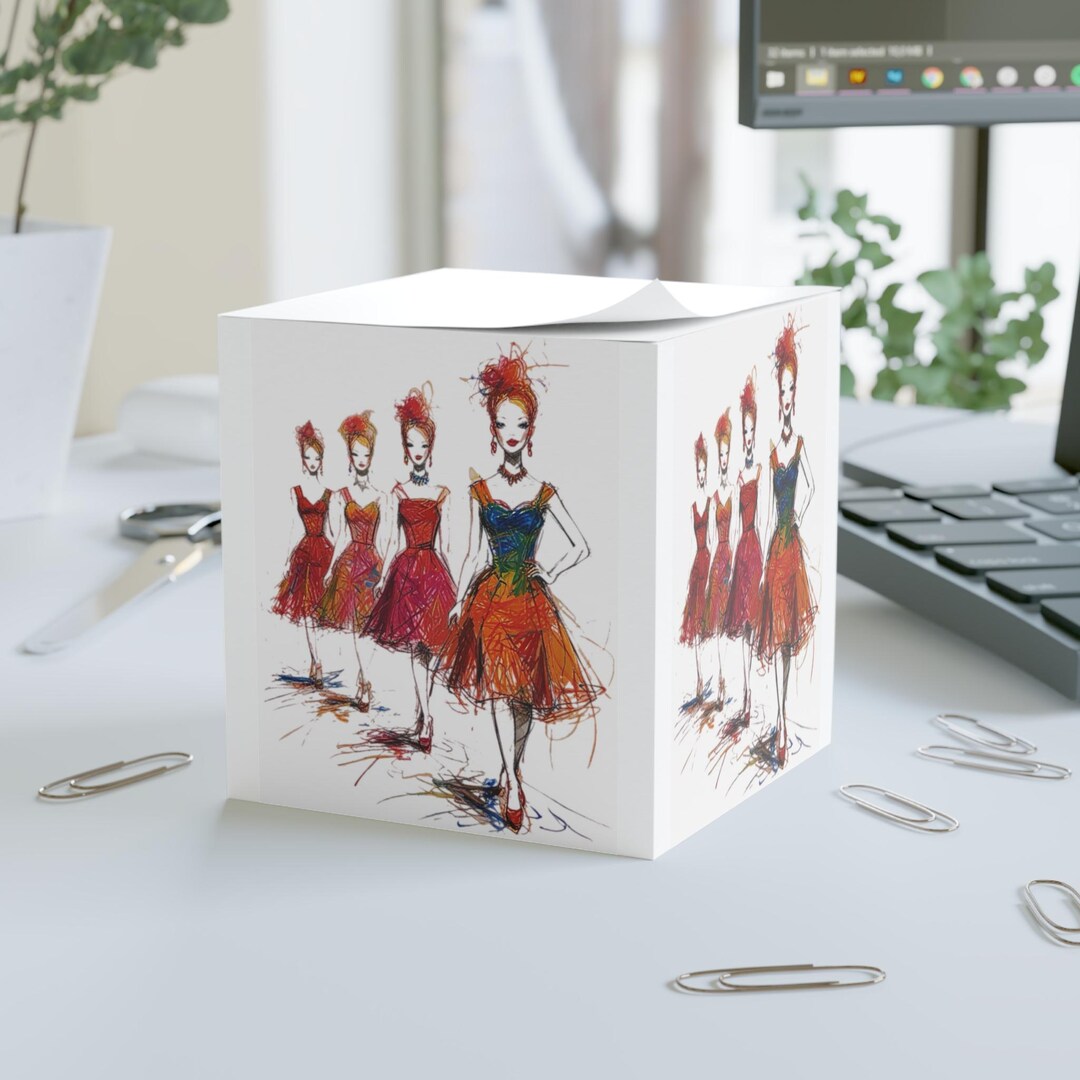 Model Fashion Week Note Cube Fashion Week Gift Model Gift Fashion ...