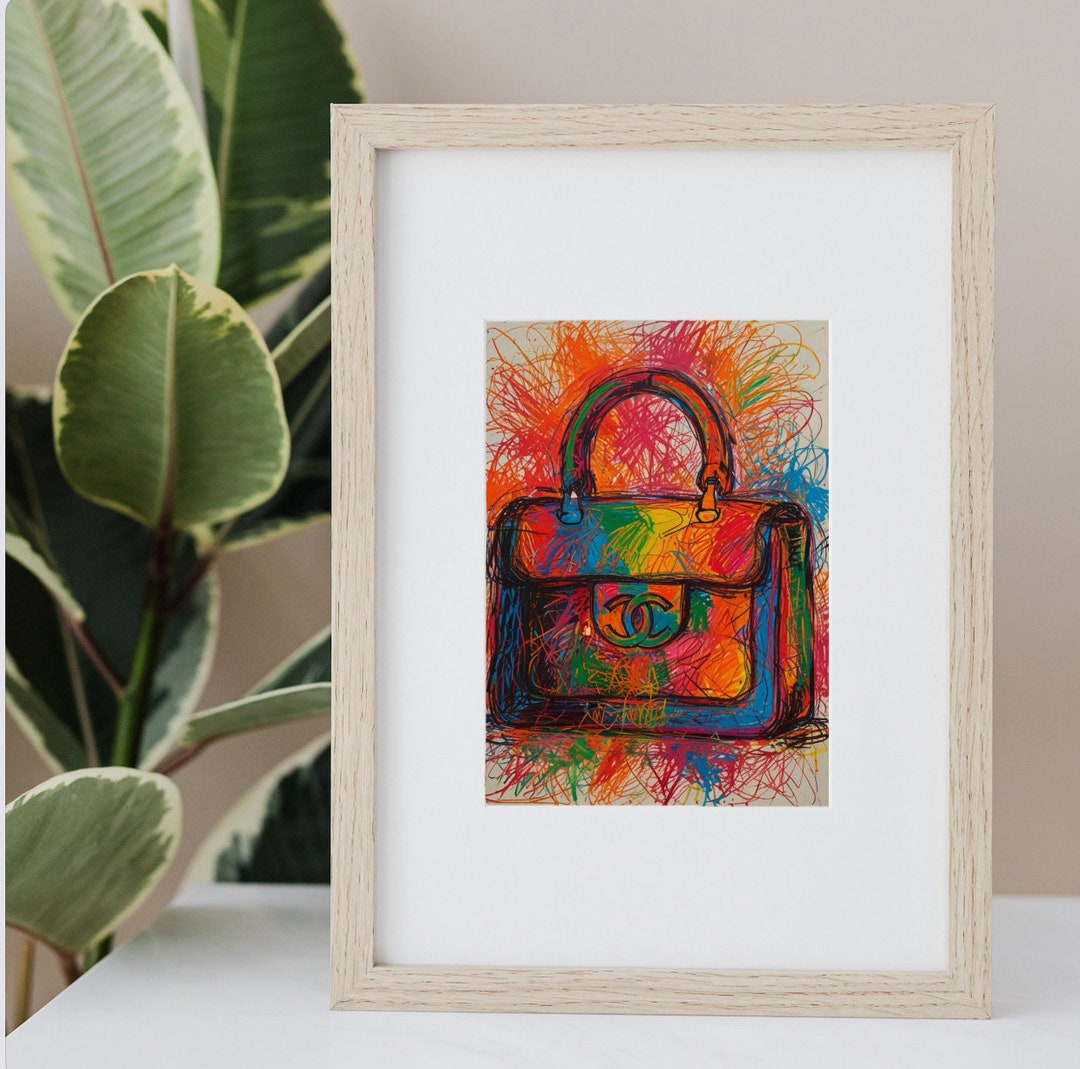 Chanel Pop Art: Chanel Art Pop Art Chanel Bag Designer Bathroom Art ...