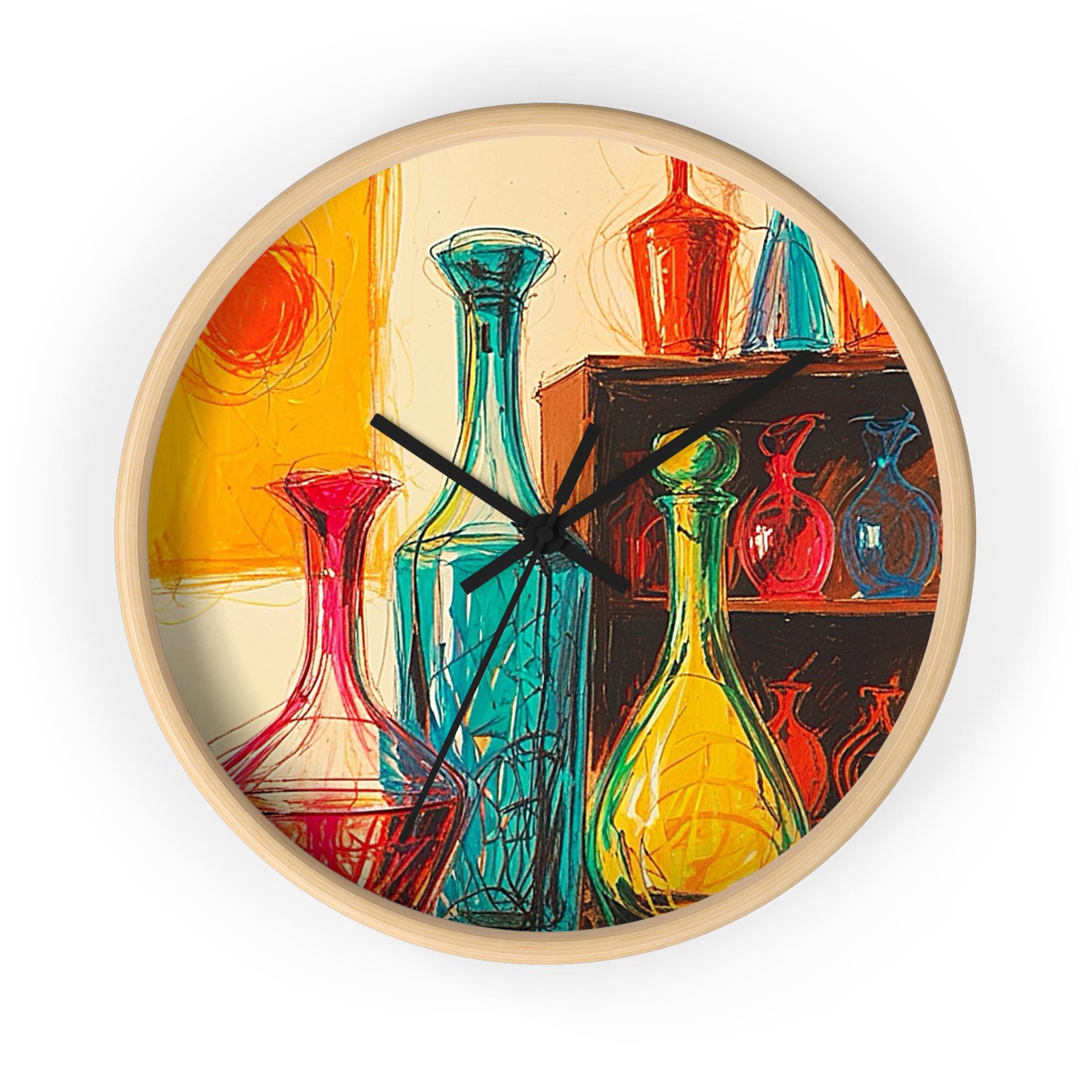 MCM Clock Midcentury Modern Clock Pop Art Clock MCM Decanter - Etsy