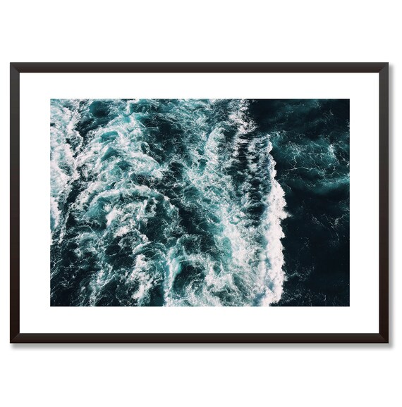 Ocean Waves Art Print Modern Art Poster Canvas Art Prints | Etsy