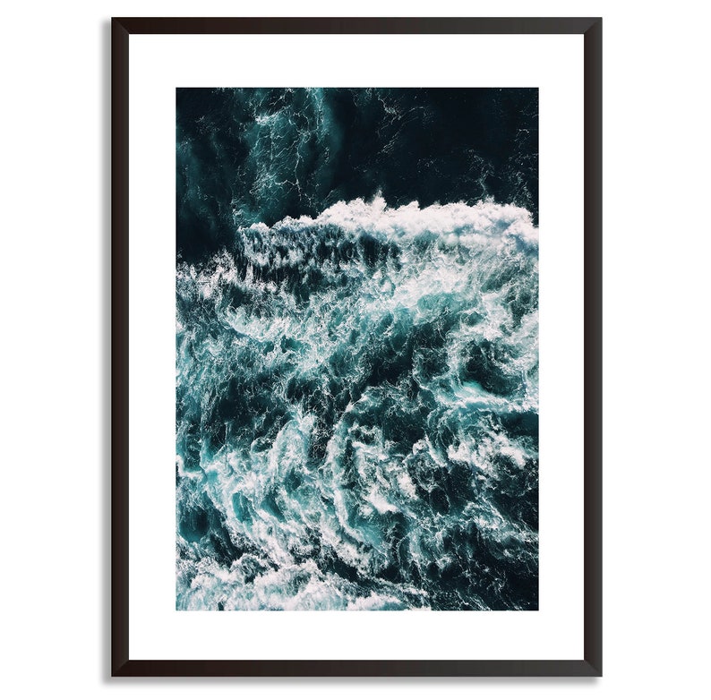 Ocean Waves Art Print Modern Art Poster Canvas Art Prints | Etsy