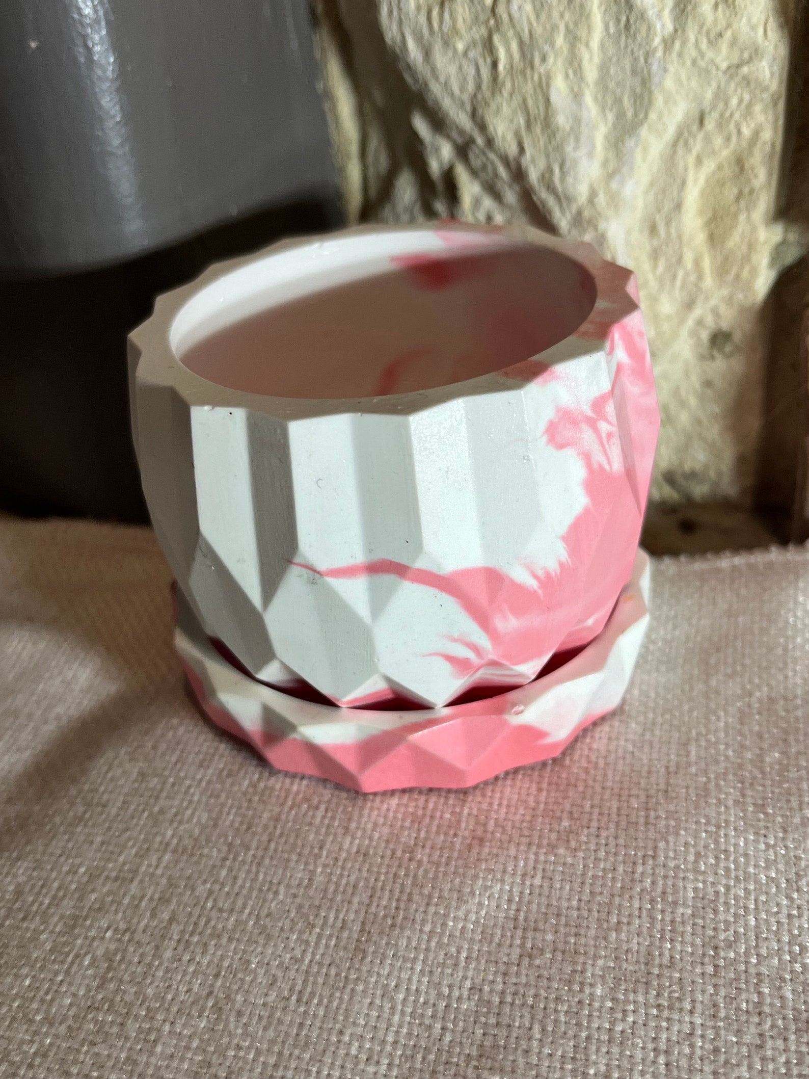 Rhombus Candle Vessel, Catchall Vessel, Succulent Planter, Rhombus ...