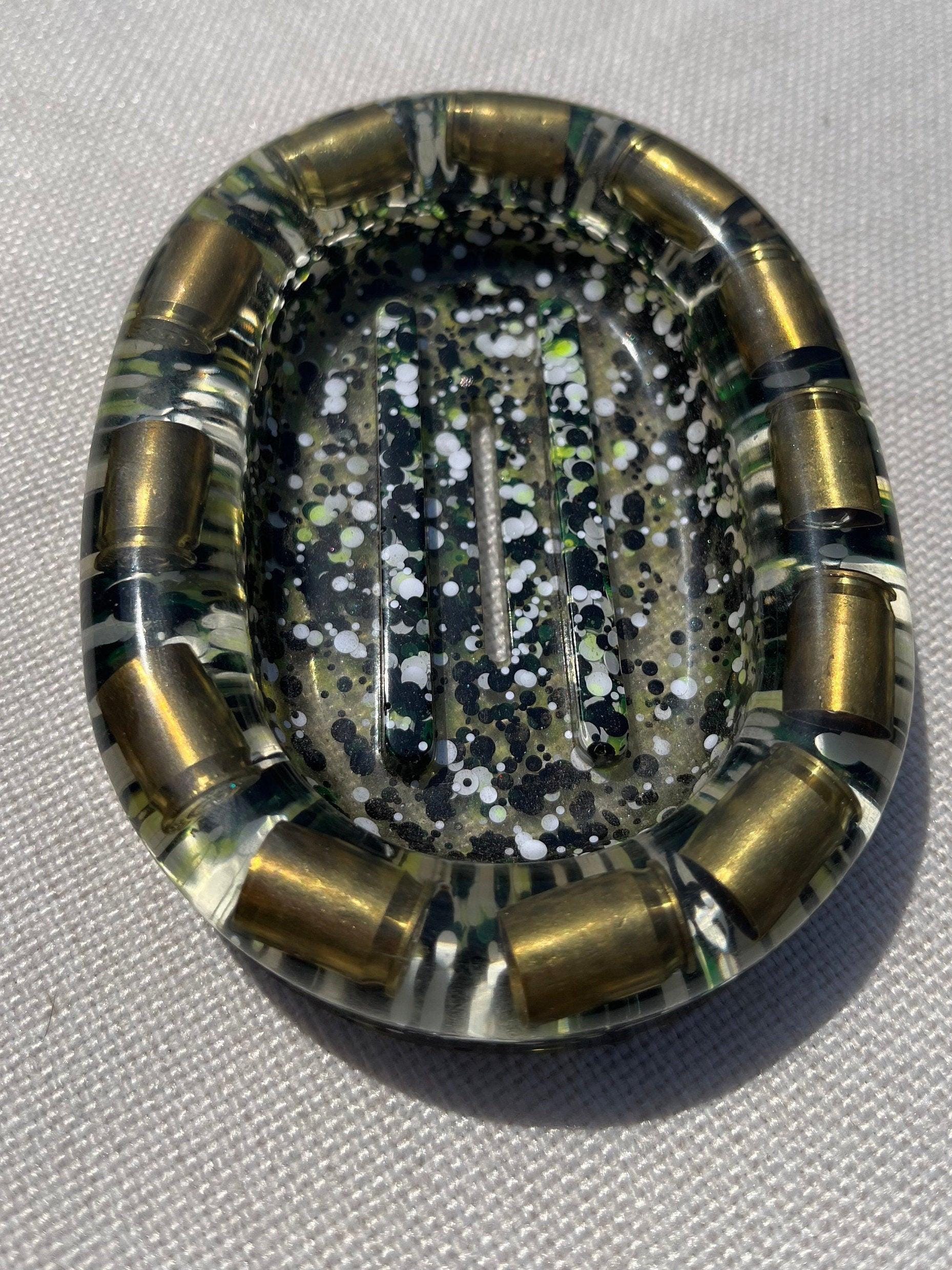 Oval Soap or Trinket Dish With Bullets Made of Resin - Etsy