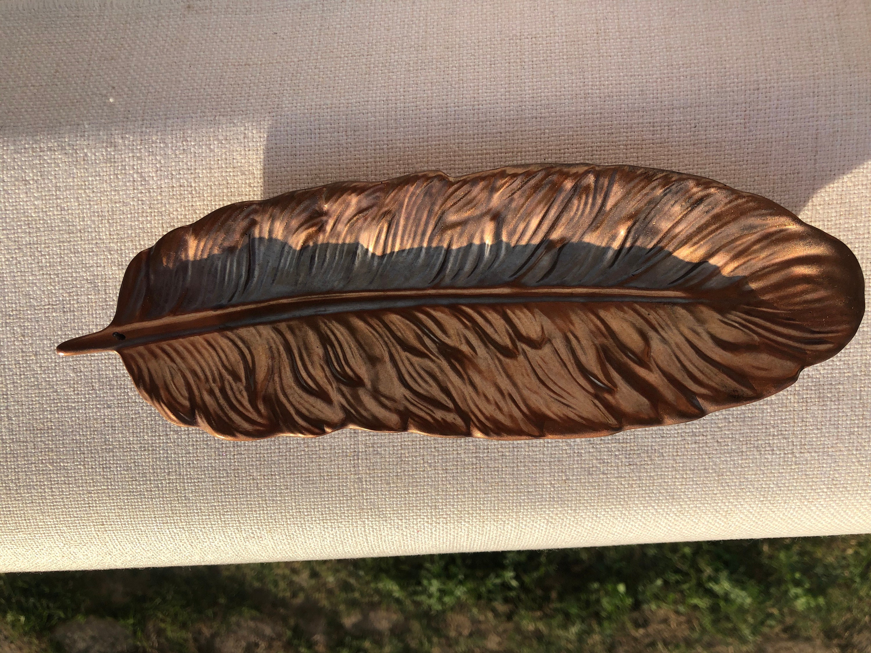 Resin Feather Trinket Dish incense burner | Etsy