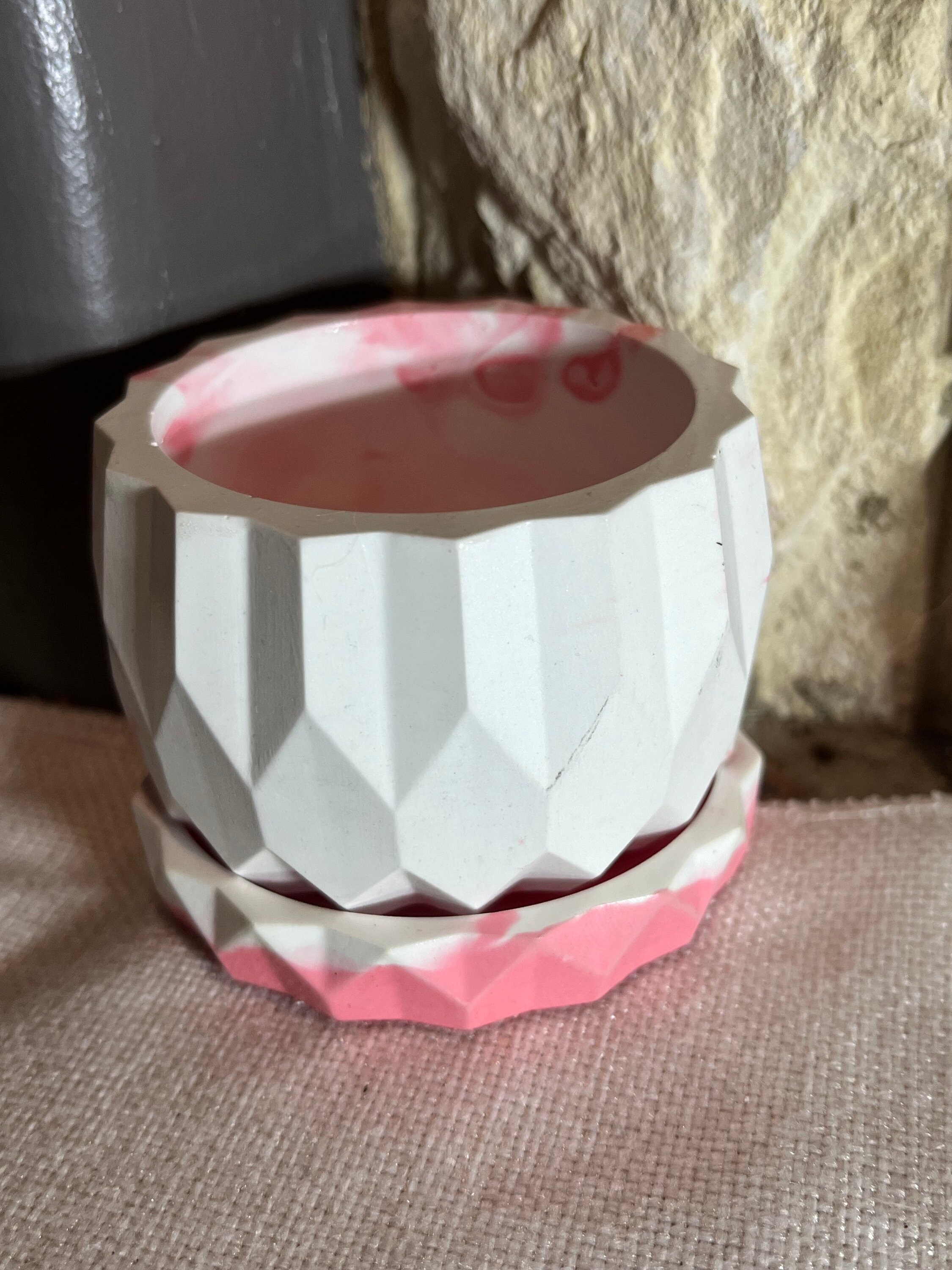 Rhombus Candle Vessel, Catchall Vessel, Succulent Planter, Rhombus ...