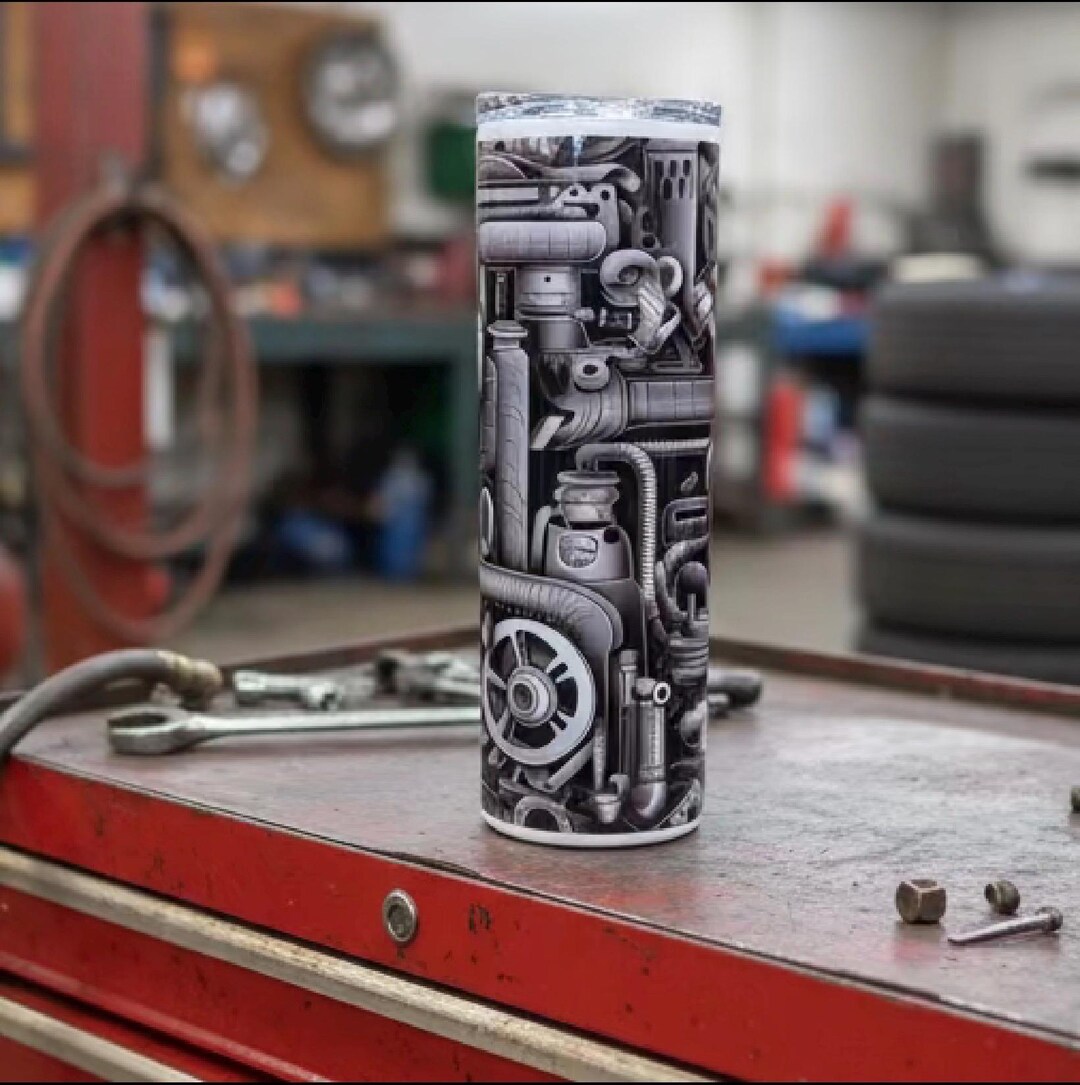 20oz Mechanic Skinny Tumbler Sublimation - Etsy