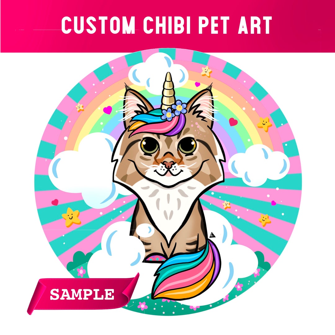 Custom Pet Chibi Art: Pre-order - Etsy