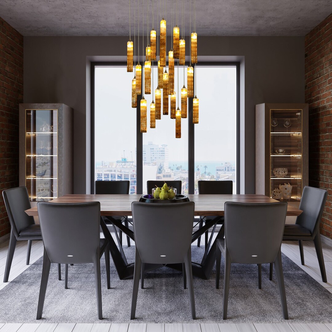 Modern Farmhouse-dining Room-chandelier-romantic-candles Mountain Home ...