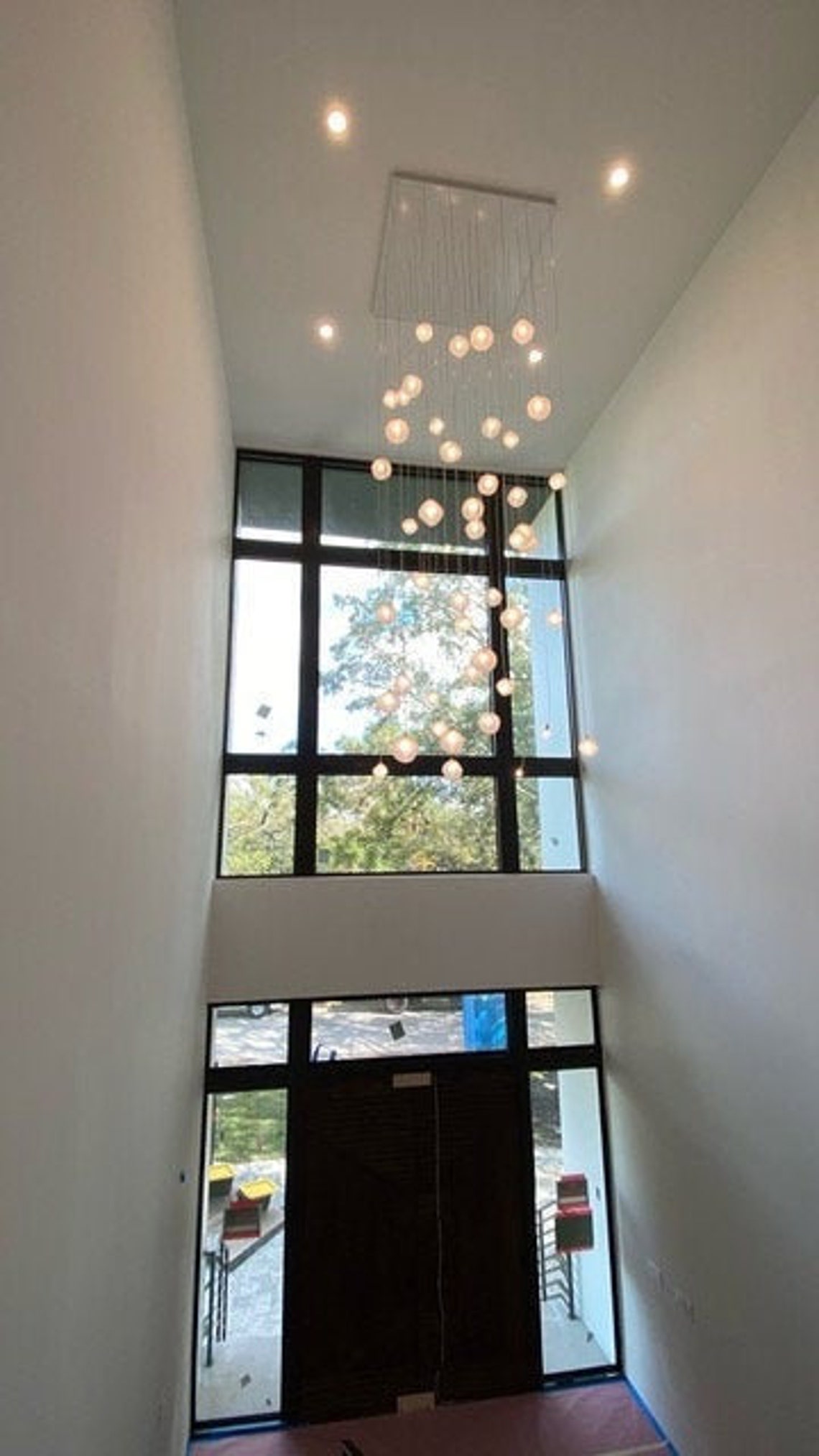 White-globe-multi-pendant-lighting VOYAGE - Etsy