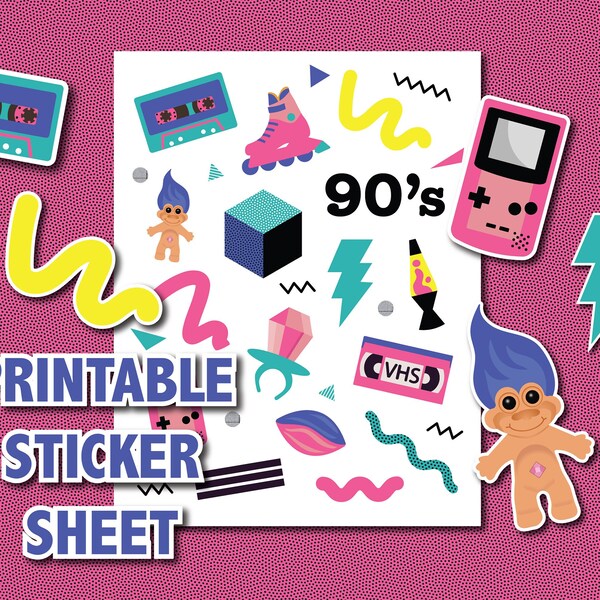 90s Stickers - Etsy