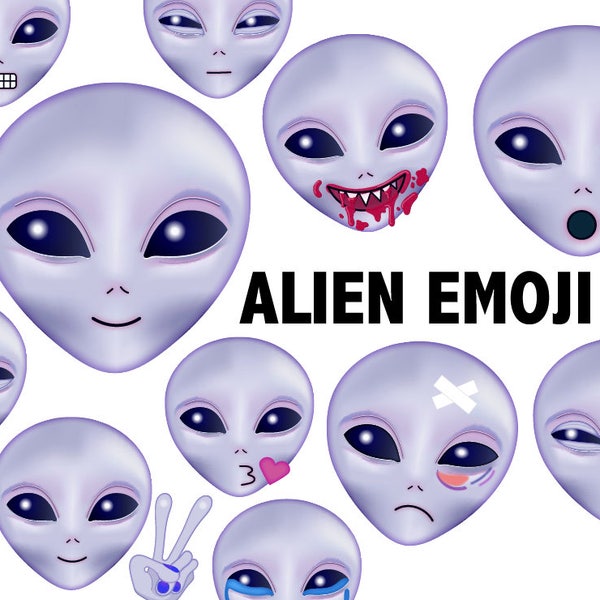 Alien Emoji - Etsy