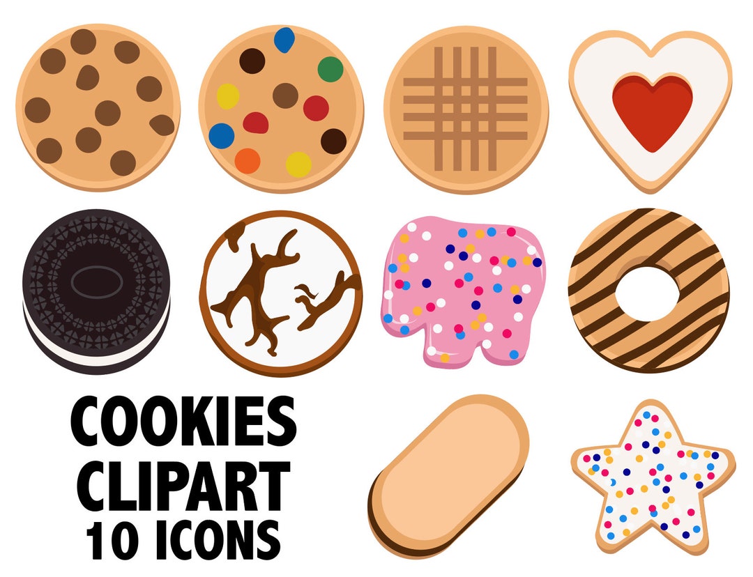COOKIES CLIPART Bakery Icons Cookie Pastry Bakery Clip Art Digital ...