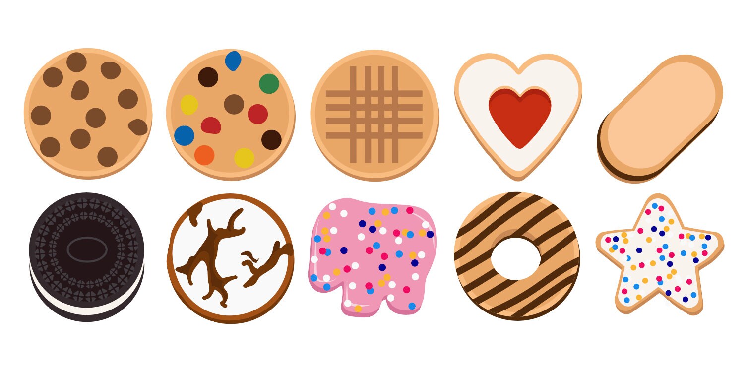 COOKIES CLIPART Bakery Icons Cookie Pastry Bakery Clip Art Digital ...