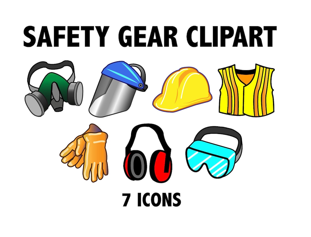 SAFETY GEAR CLIPART - Hats, Masks, and Protection - Construction Zone ...