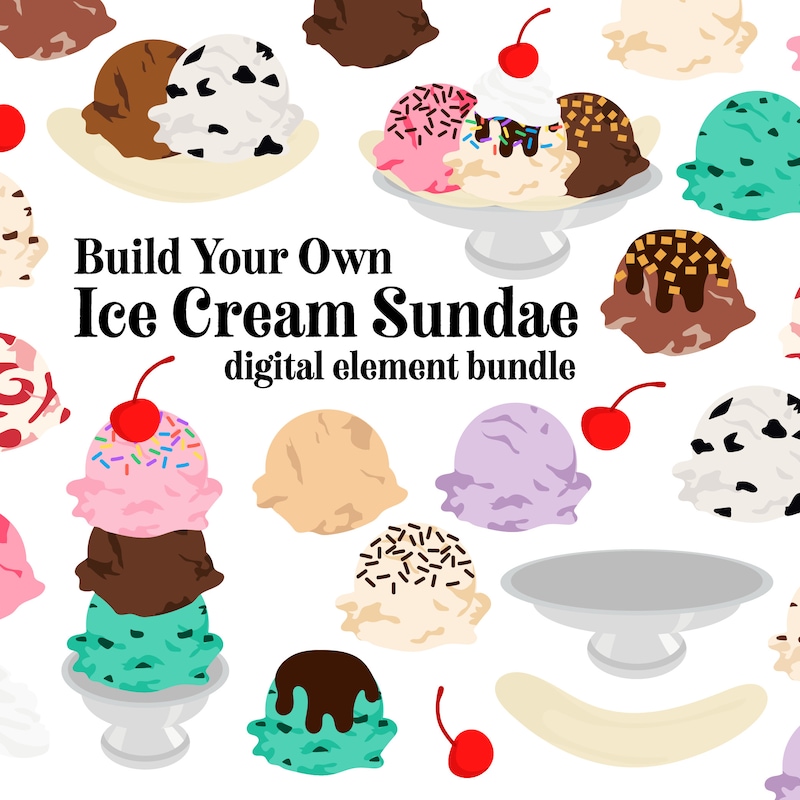 Ice Cream Graphics - Etsy