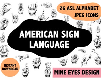 ASL Alphabet A 783-A205 Stencil - Etsy