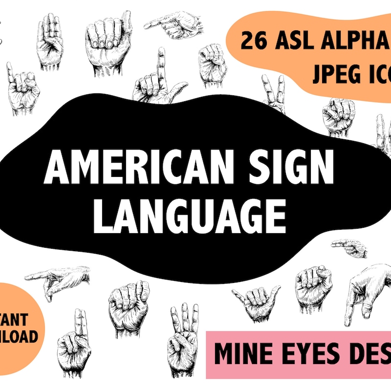 Asl Clip Art - Etsy