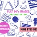 Flat 90's Images Retro 90s Graphic Design Element Icons - Etsy