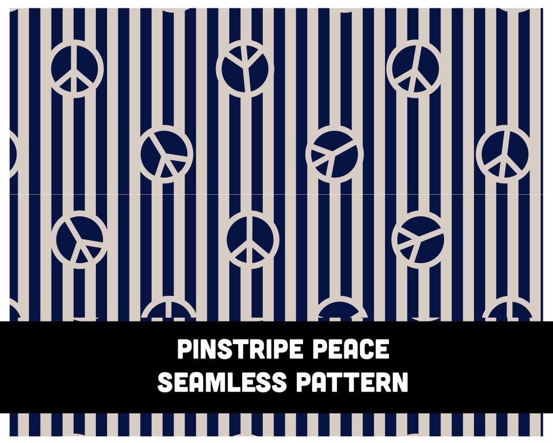 Pinstripe Peace Seamless Pattern for Fabric Sublimation Image Surface ...