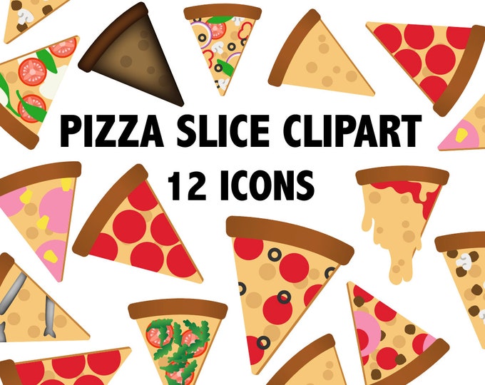 25 Pizza Digital Clipart | High-resolution | Fun & Tasty Designs for ...