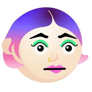 ALT GIRL CLIPART Alternative Character Icons Diverse Teenager Emoji ...