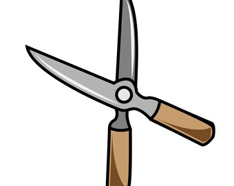 Hedge Shears Clipart