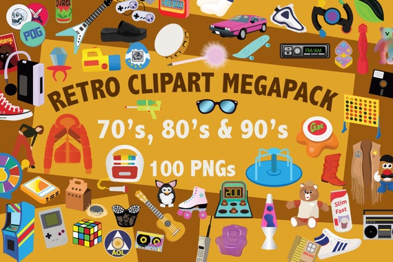 Retro Megapack 70's 80's 90's 100 Digital - Etsy