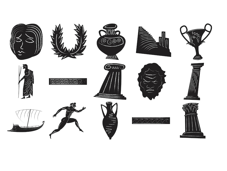 GREEK MYTH Illustration and Clipart Collection Digital - Etsy