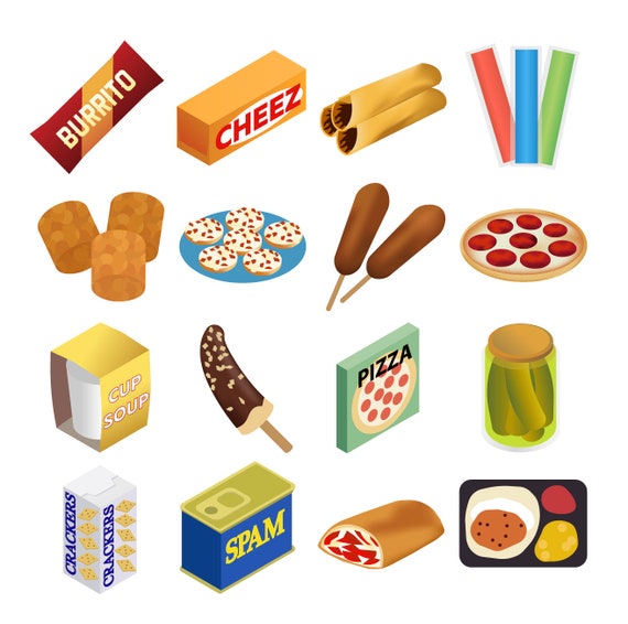 Junk Food Snacks Clipart