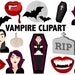 VAMPIRE CLIPART Dracula Halloween Printable Clip Art Gothic - Etsy