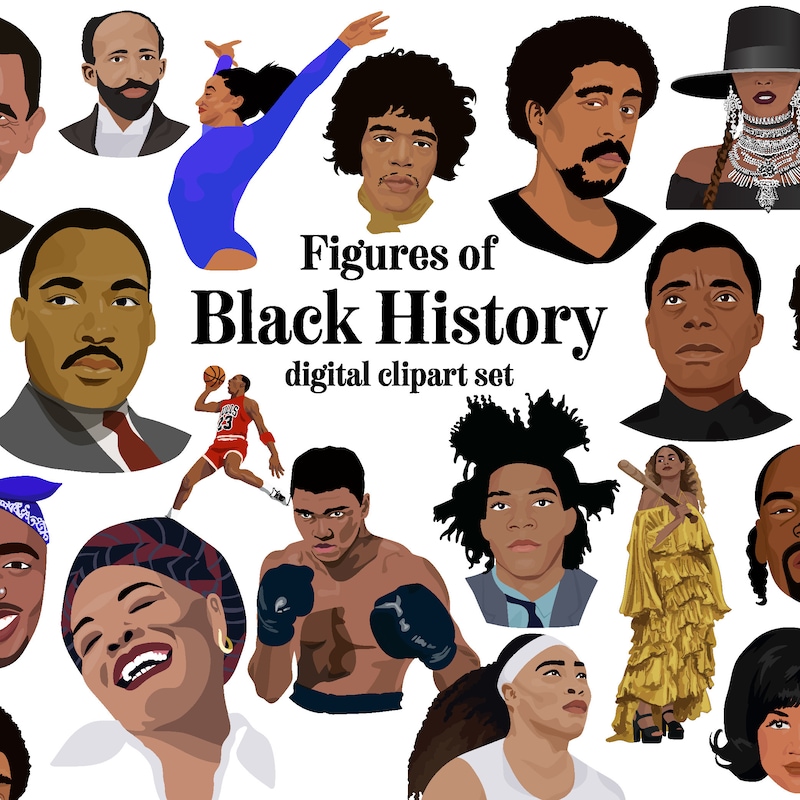Black History Collage of Famous People - Etsy