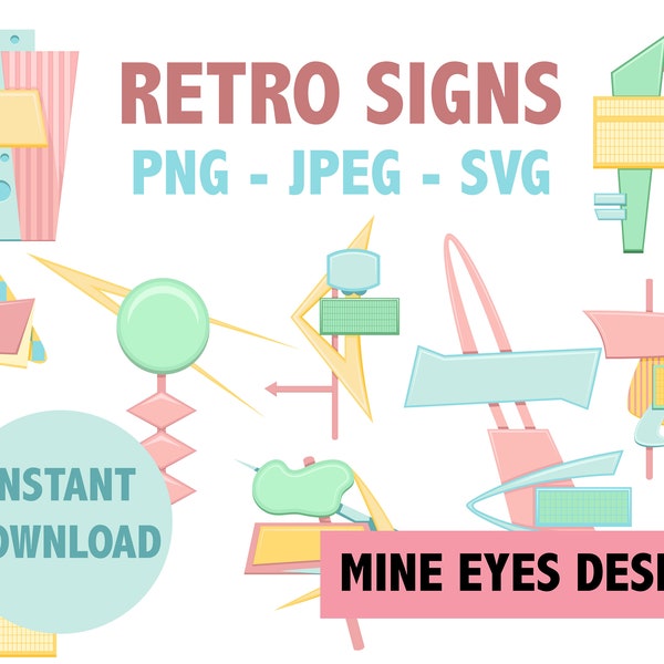 Mid Century Modern Sign - Etsy