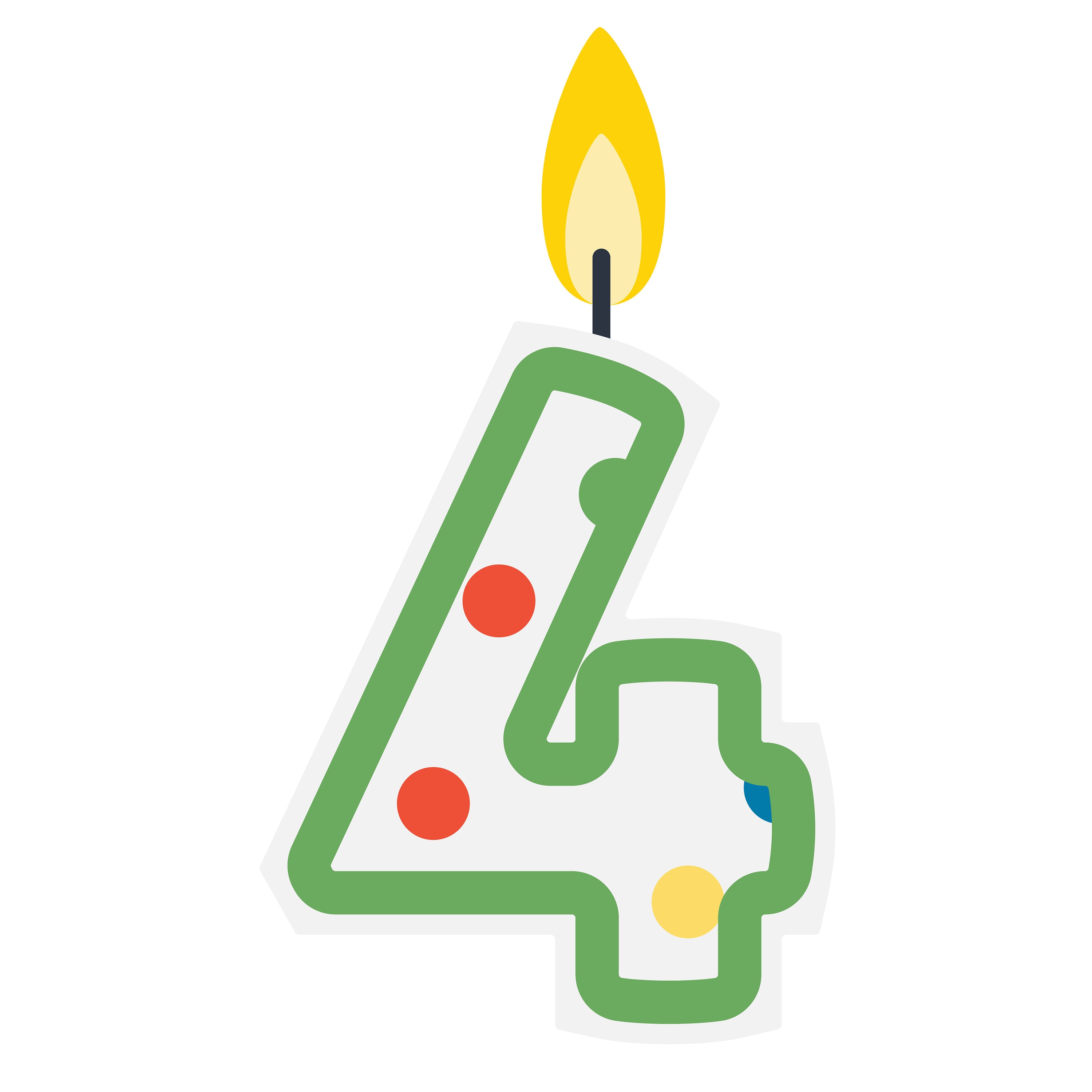 Number 4 Birthday Clipart