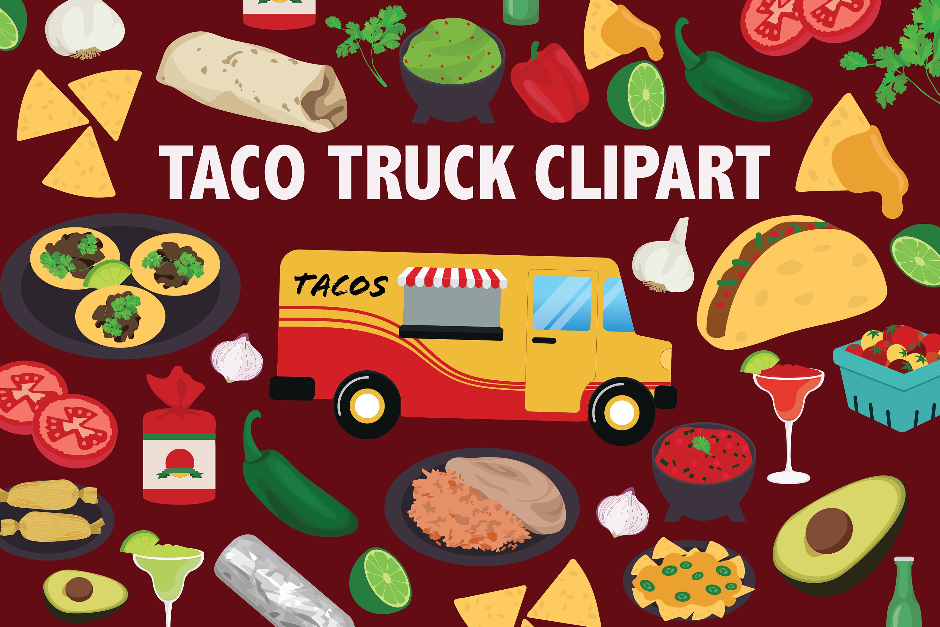 Authentic Mexican Food Clip Art