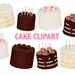 CAKE CLIPART Printable Layered Party Cake Printable (Download Now) - Etsy