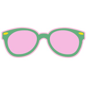 SUNGLASSES CLIPART - Printable Summer Sunglasses Icons - Retro Sun ...