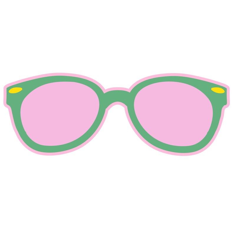 SUNGLASSES CLIPART Printable Summer Sunglasses Icons Retro | Etsy