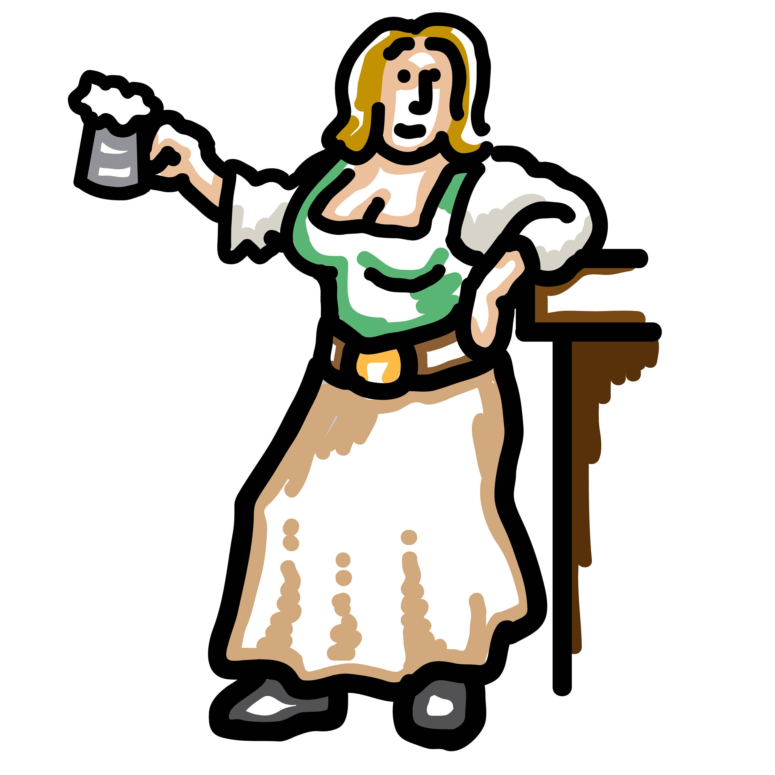 RENAISSANCE CLIPART Printable Ren Faire Knights Fairies and Villager ...