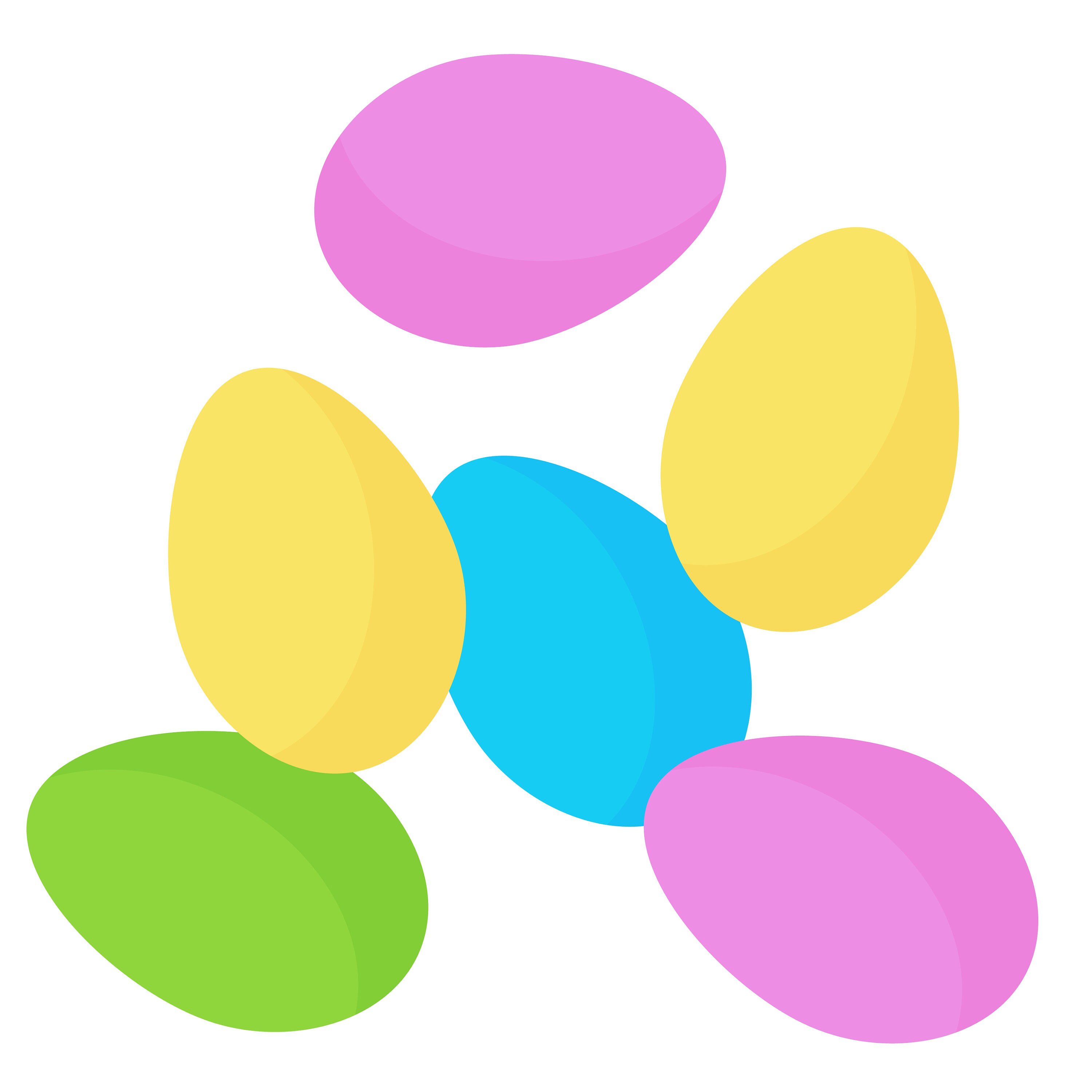 EASTER CLIPART painted egg and candy icons colorful | Etsy