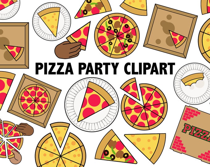 25 Pizza Digital Clipart | High-resolution | Fun & Tasty Designs for ...