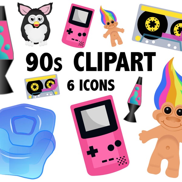 90s Clipart - Etsy