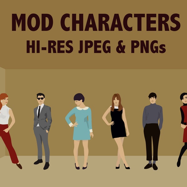 Mod Clipart - Etsy UK
