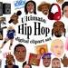 HIP HOP COLLECTION Rap and Rapper Svg Clipart Icons Music Education Rap ...